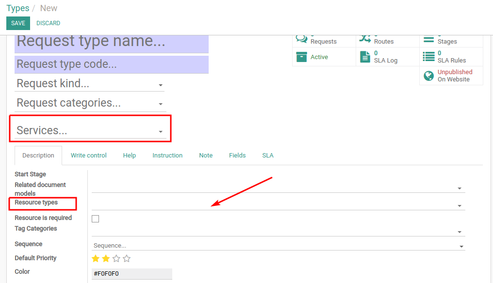 Configure Request Type