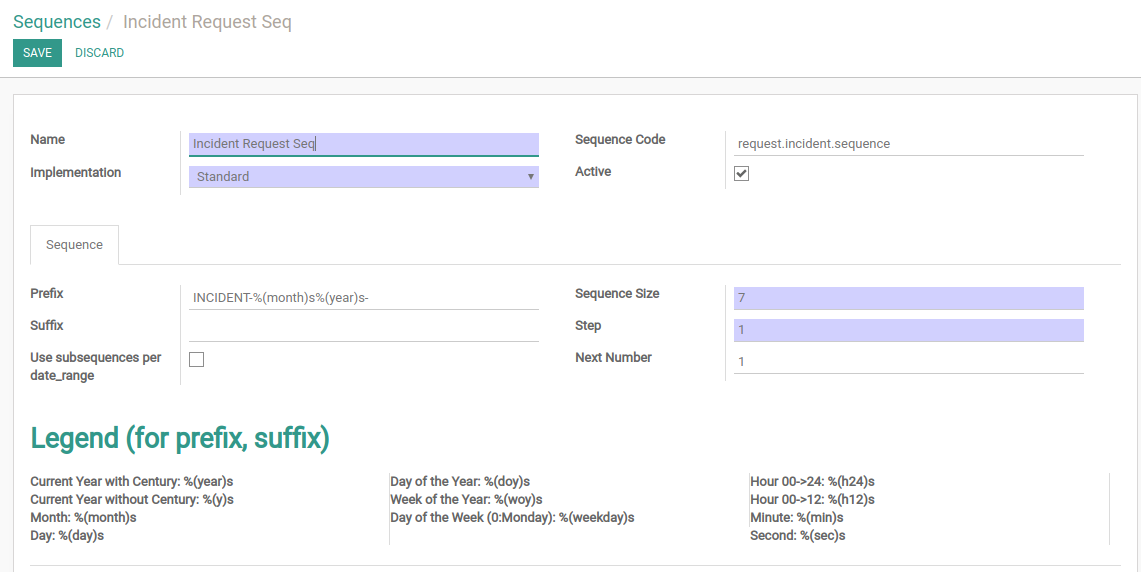 How To Configure The Request Numbering Sequence
