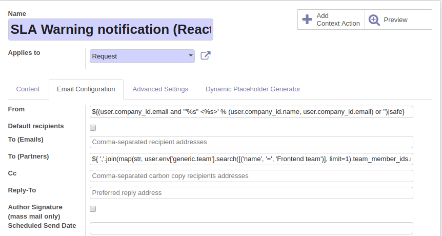 How To Set Up Automated Emails on SLA Events (Using Automated Actions ...